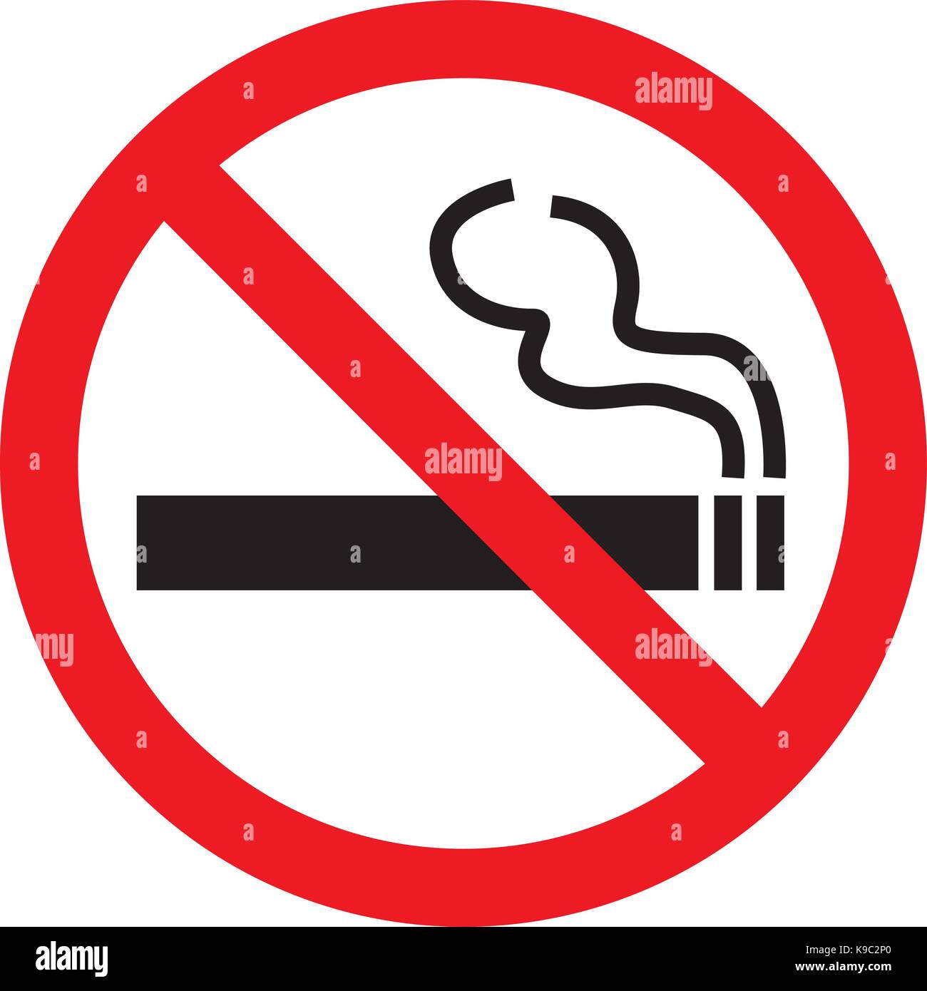No smoking warning sign Stock Vector Image & Art - Alamy