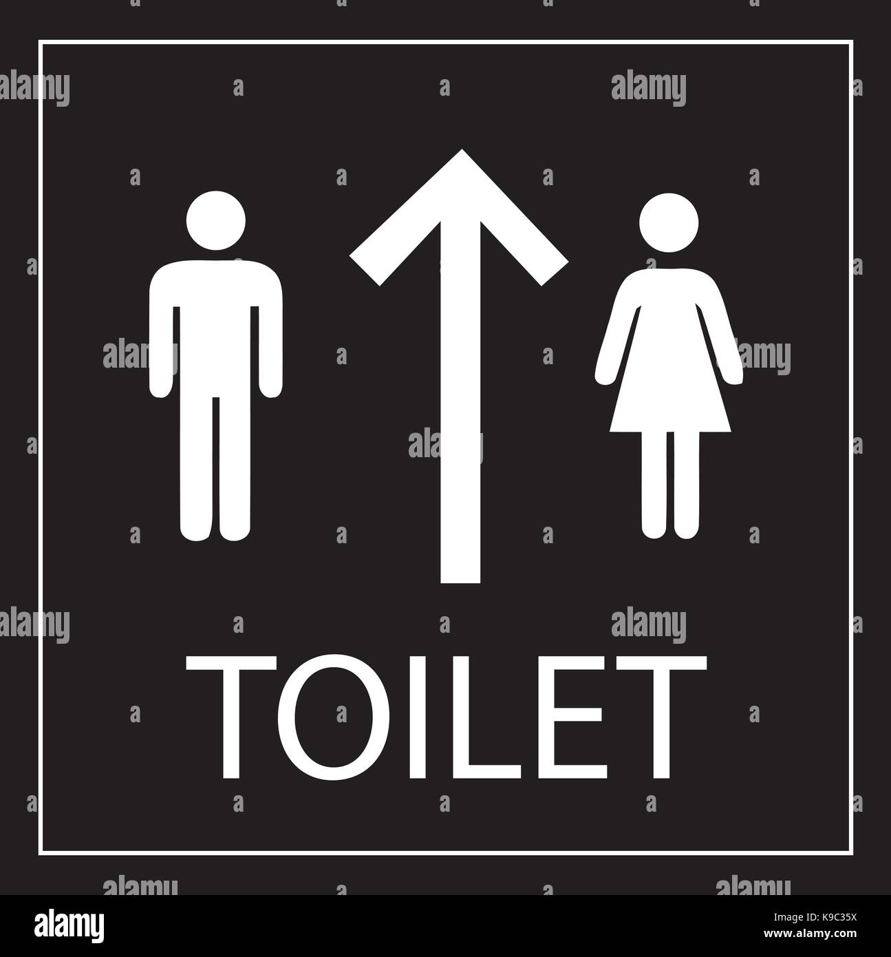 Toilet and restrooms information sign Stock Vector Image & Art - Alamy