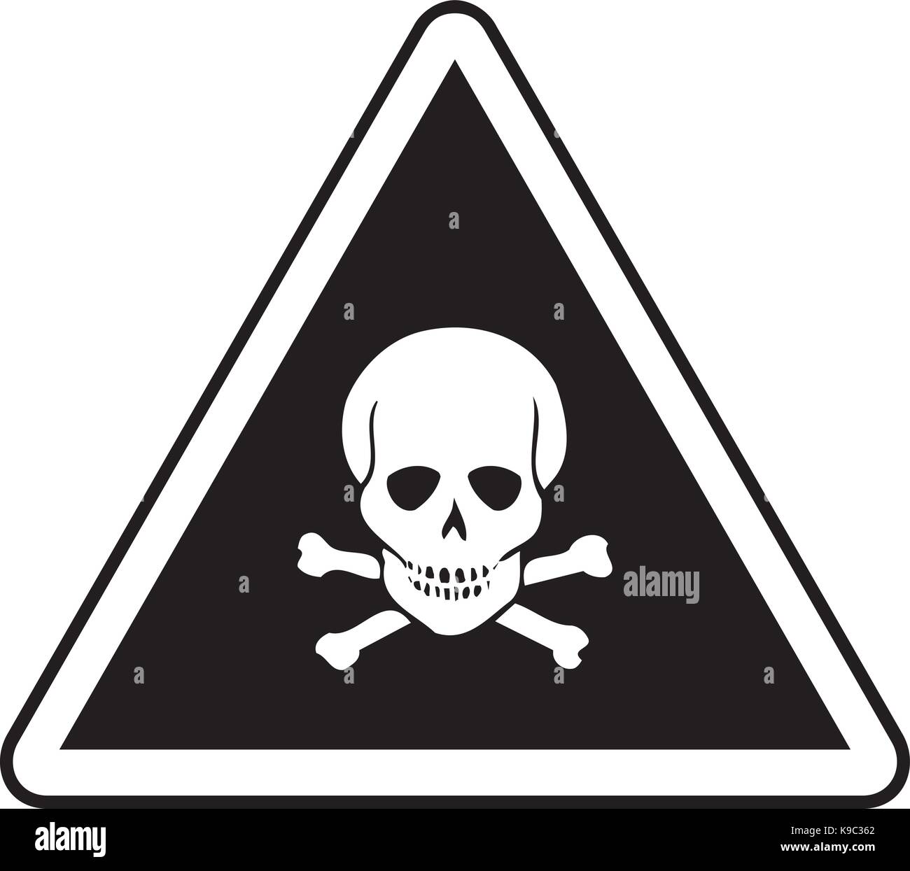 Toxic hazard warning alert sign Stock Vector Image & Art - Alamy