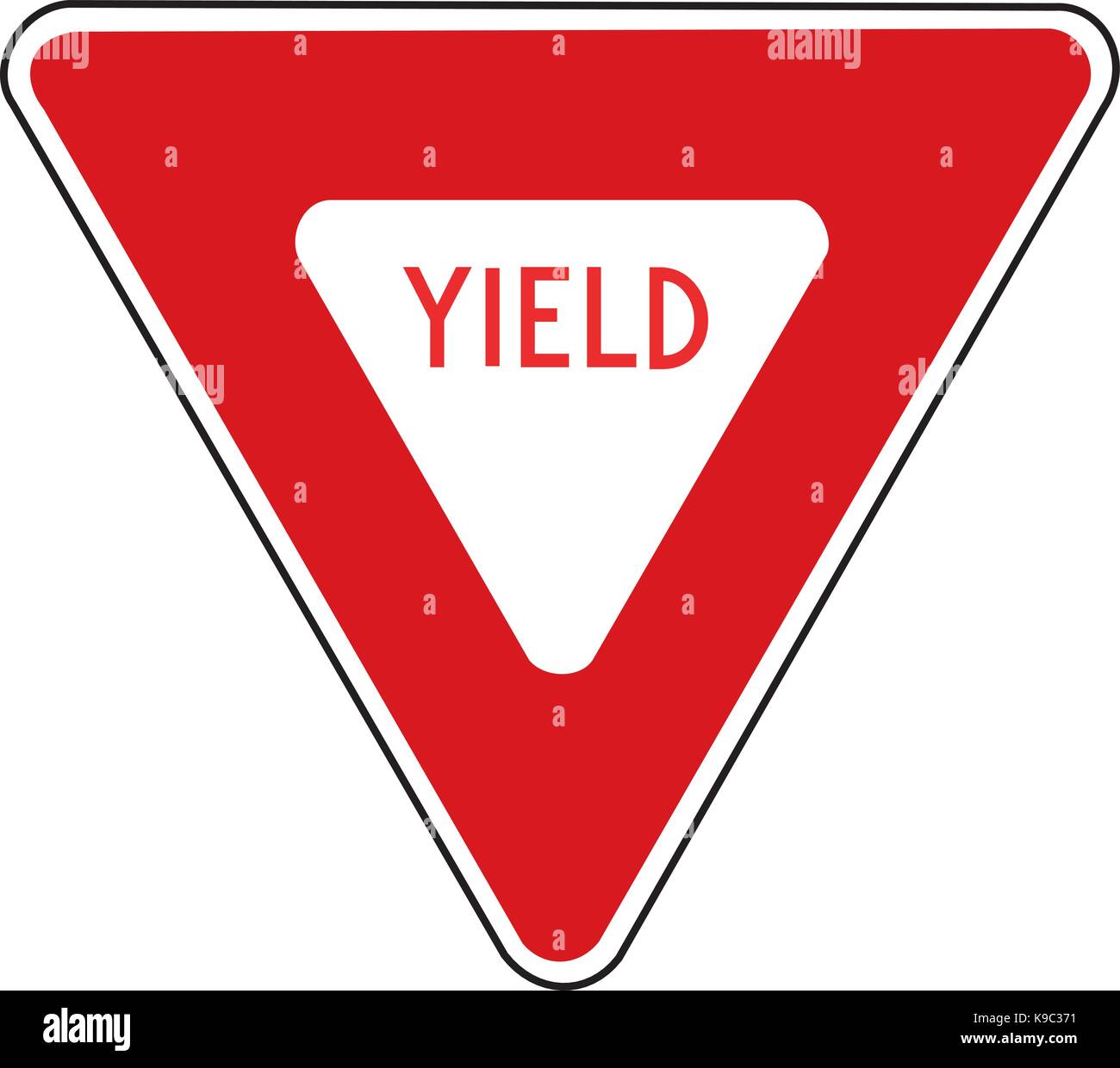 Yield way hi-res stock photography and images - Alamy