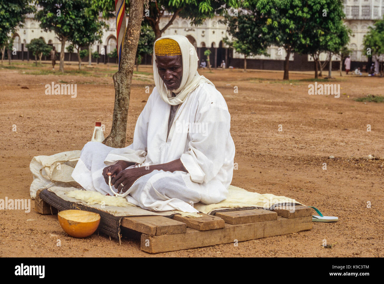 Bouake, Ivory Coast, Cote d'Ivoire. Man Hoping for Alms outside the ...