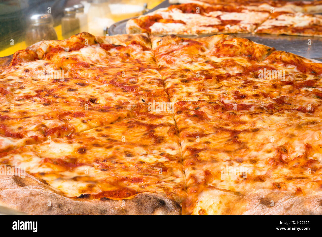 Authentic New York City style Italian pizza pie Stock Photo - Alamy