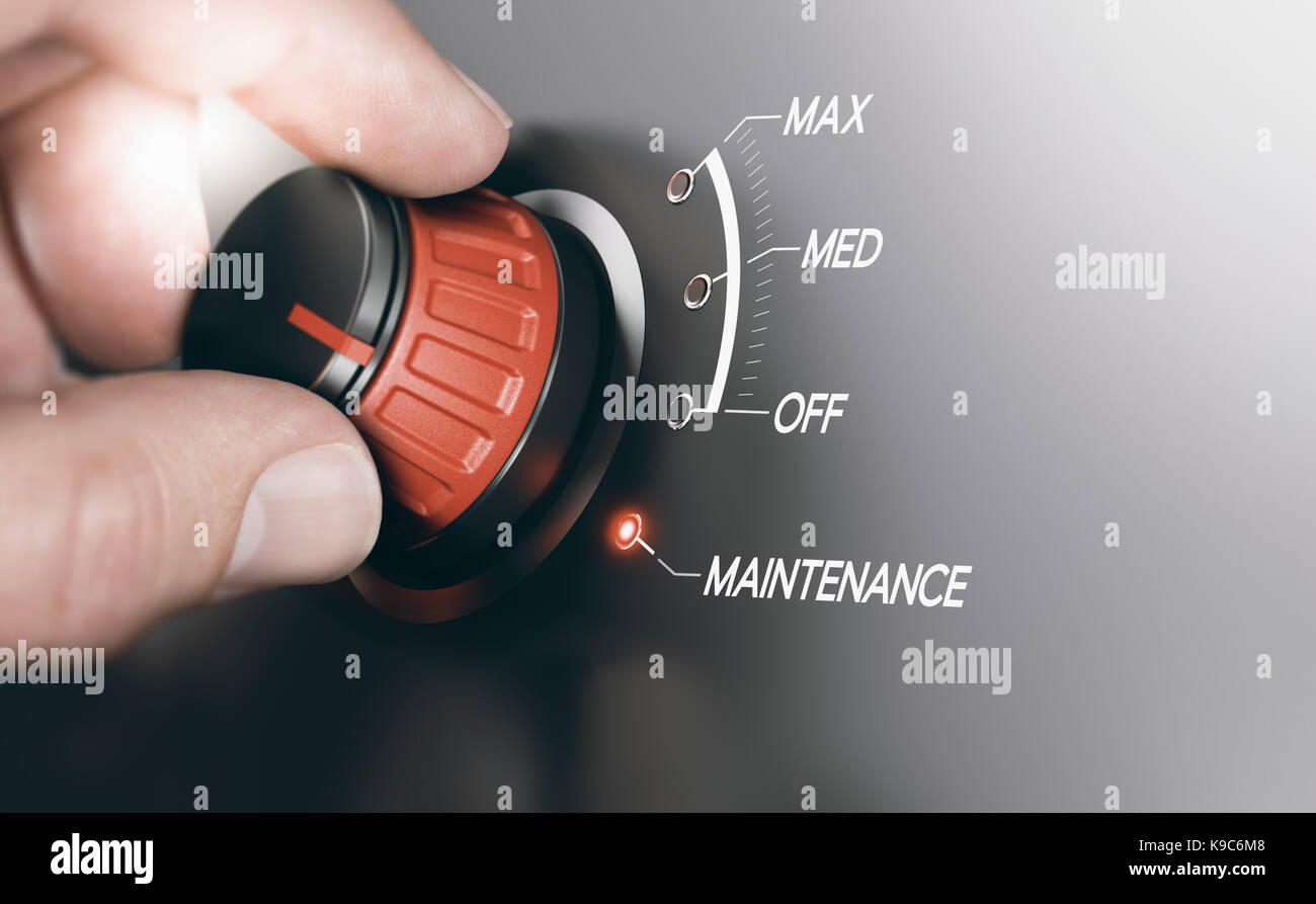 Maintenance system concept between hi-res stock photography and images ...