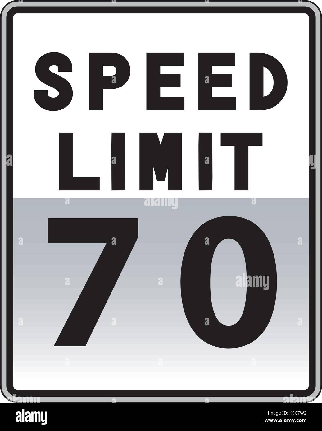 70 mph sign hi-res stock photography and images - Alamy