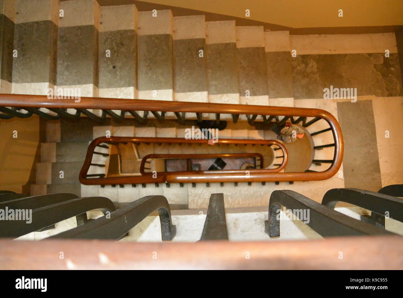 Stairs in Nottingham City Council building Stock Photo - Alamy