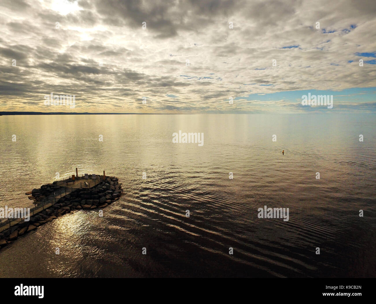 Aerial golden hour beach sunset hi-res stock photography and images - Alamy
