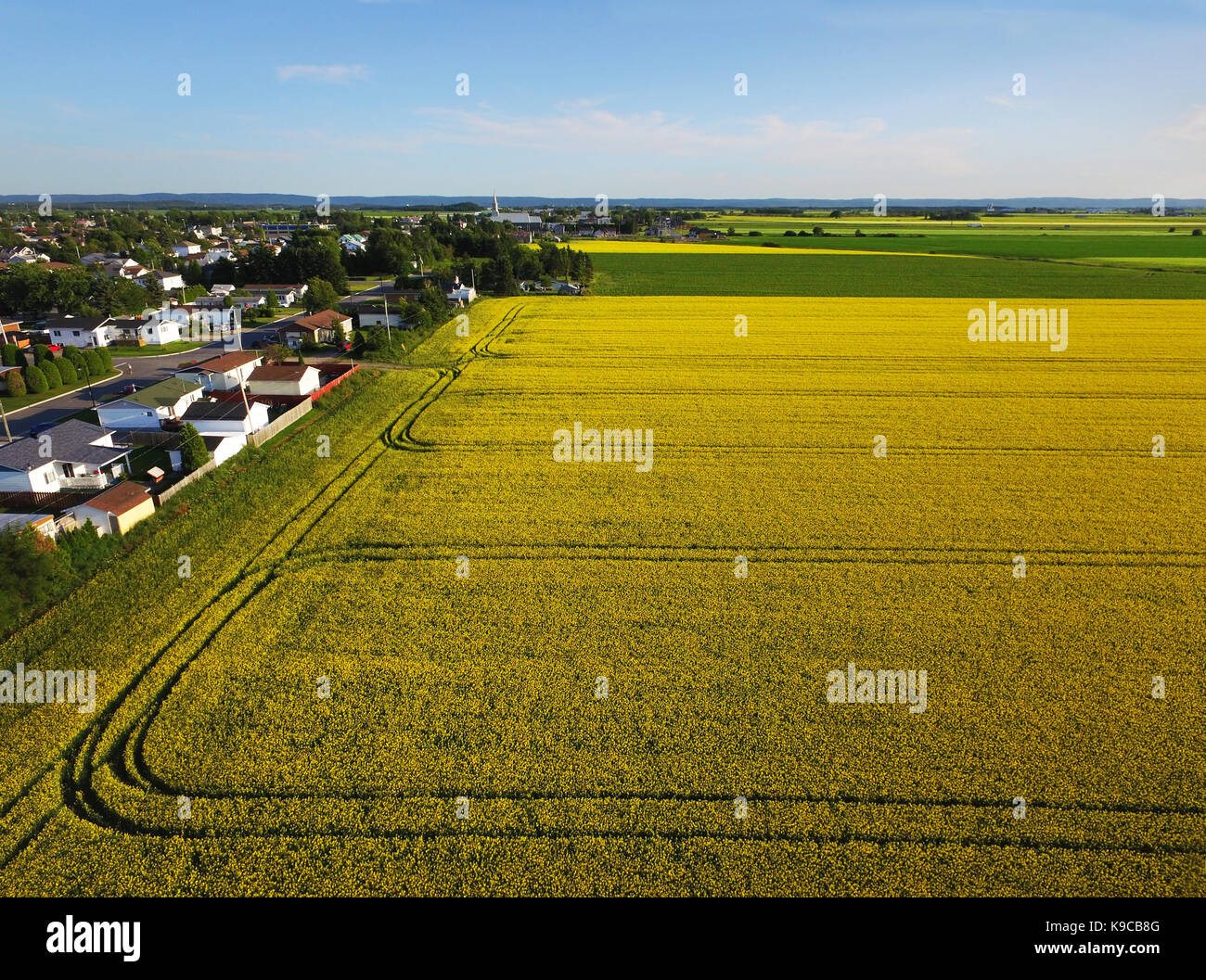 Rural country houses field aerial hi-res stock photography and images ...