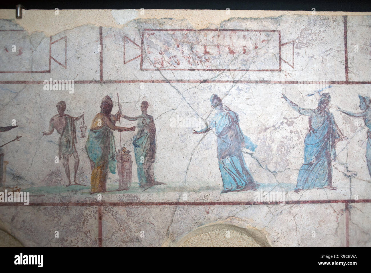 Fresco. 1st century. Columbarium of a Villa Doria Pamphili. Detail ...