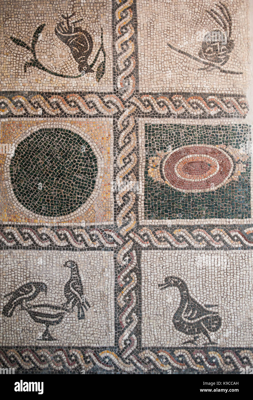 Rome. Italy. Mosaic paving (4th - 5th C AD) Palazzo Massimo alle Terme ...