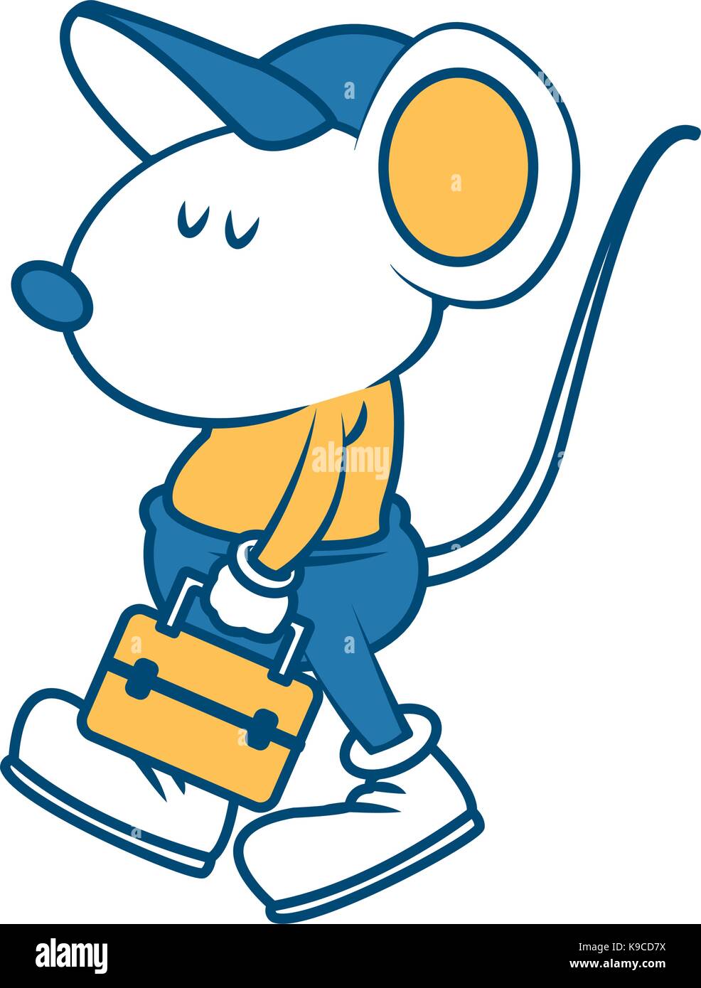 Cute mouse worker cartoon Stock Vector Image & Art - Alamy