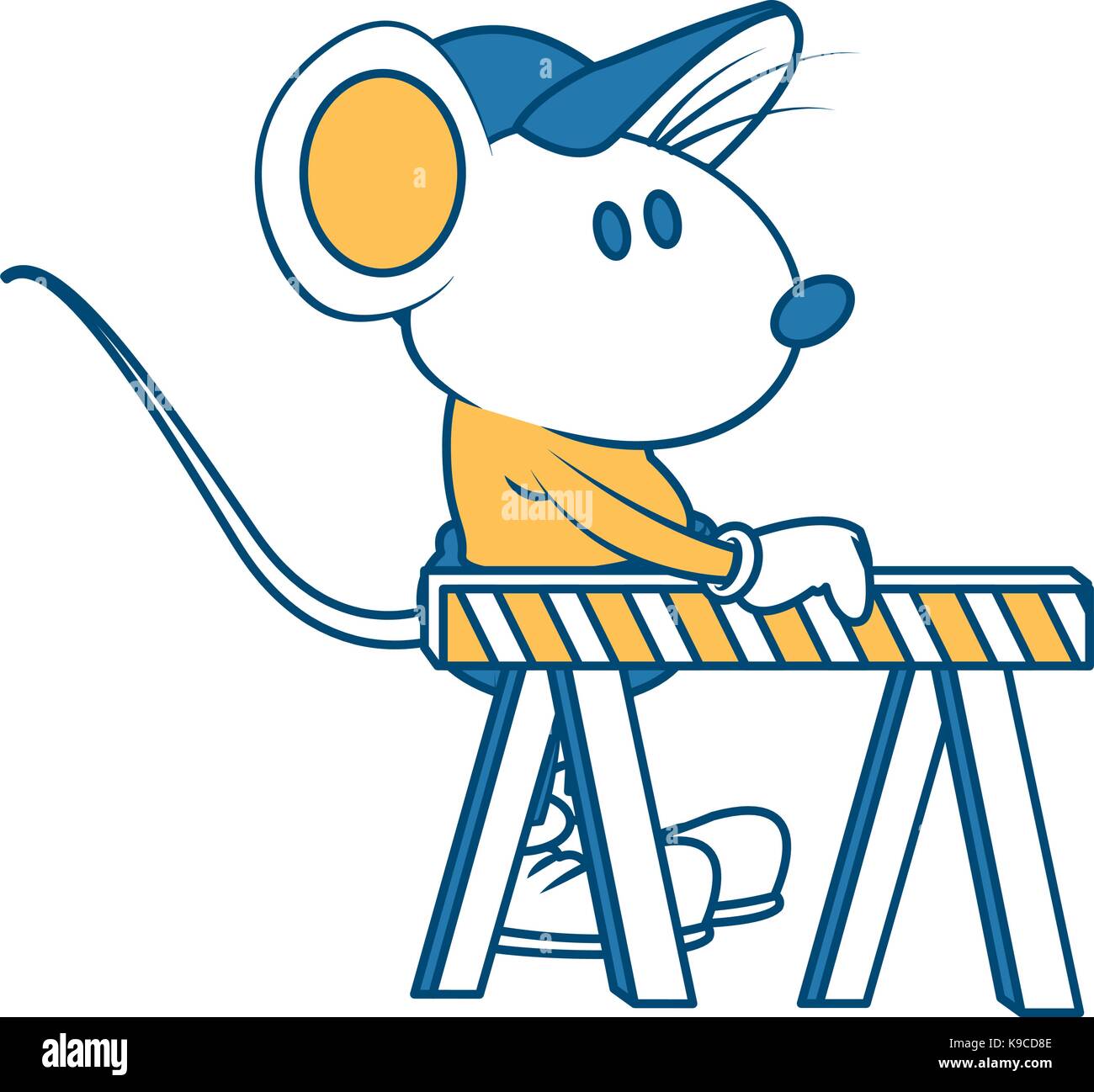 Cute mouse worker cartoon Stock Vector Image & Art - Alamy