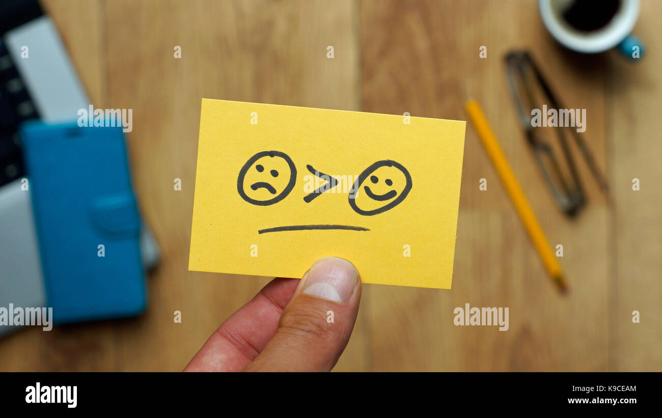 Word happy sad hi-res stock photography and images - Alamy