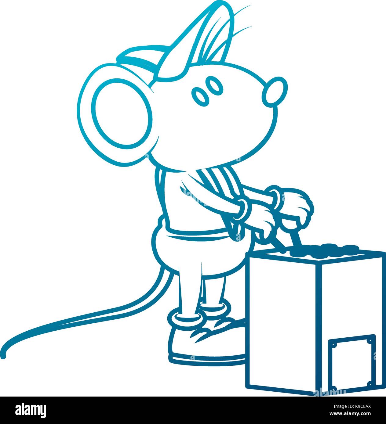 Cute mouse worker cartoon Stock Vector Image & Art - Alamy