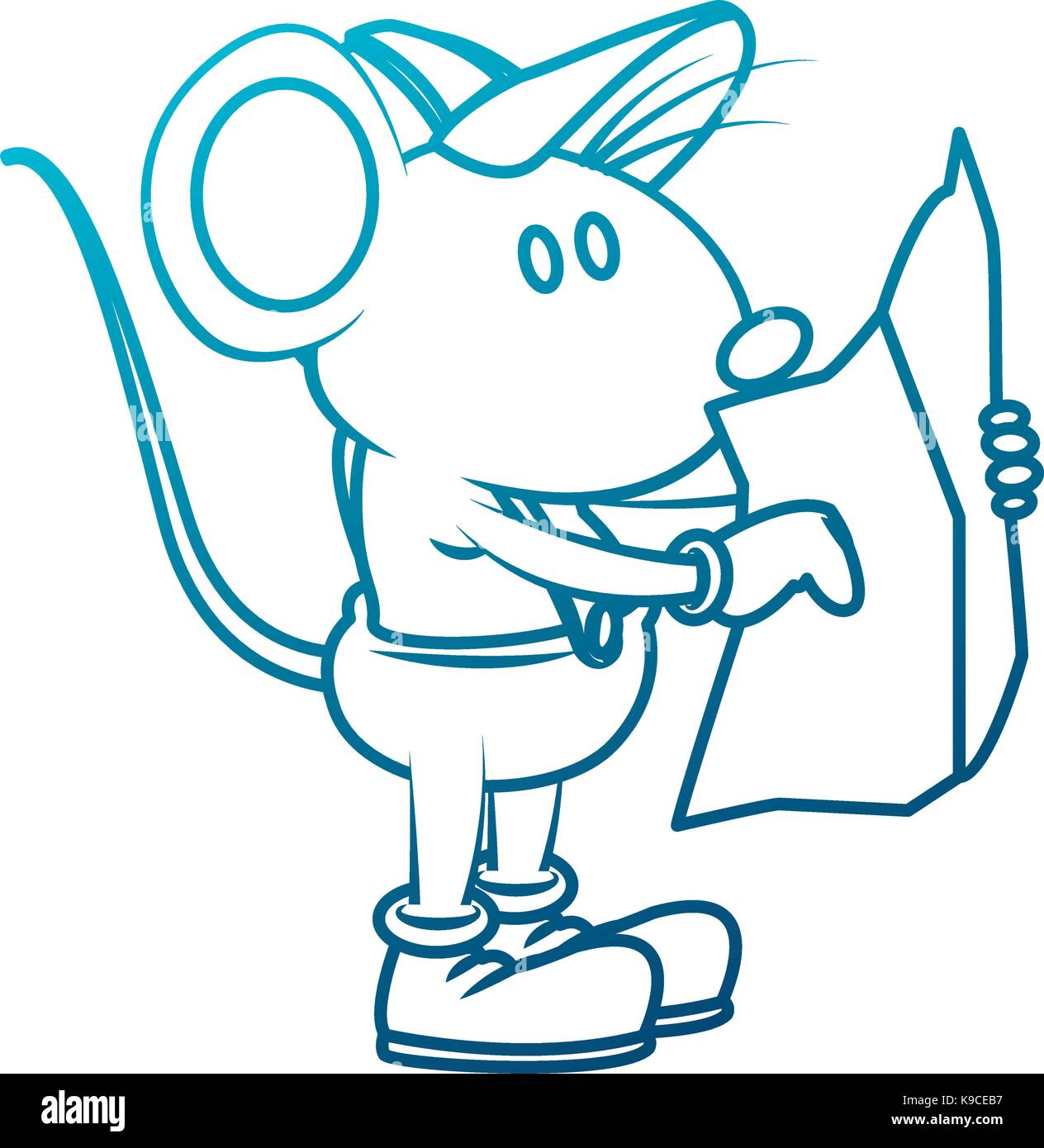 Cute mouse worker cartoon Stock Vector Image & Art - Alamy