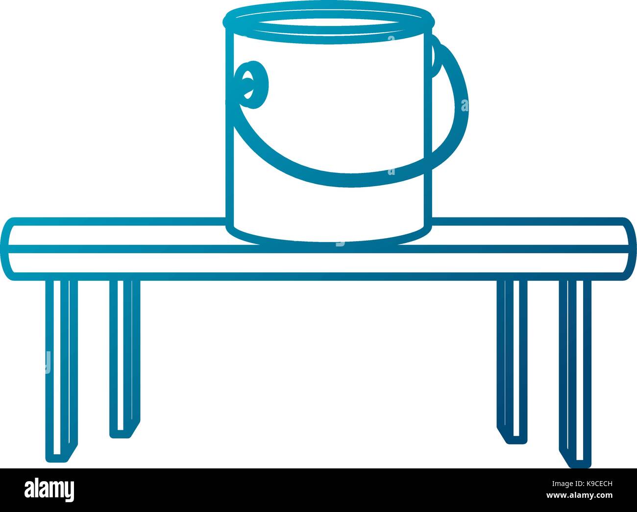 Paint bucket isolated Stock Vector Image & Art - Alamy