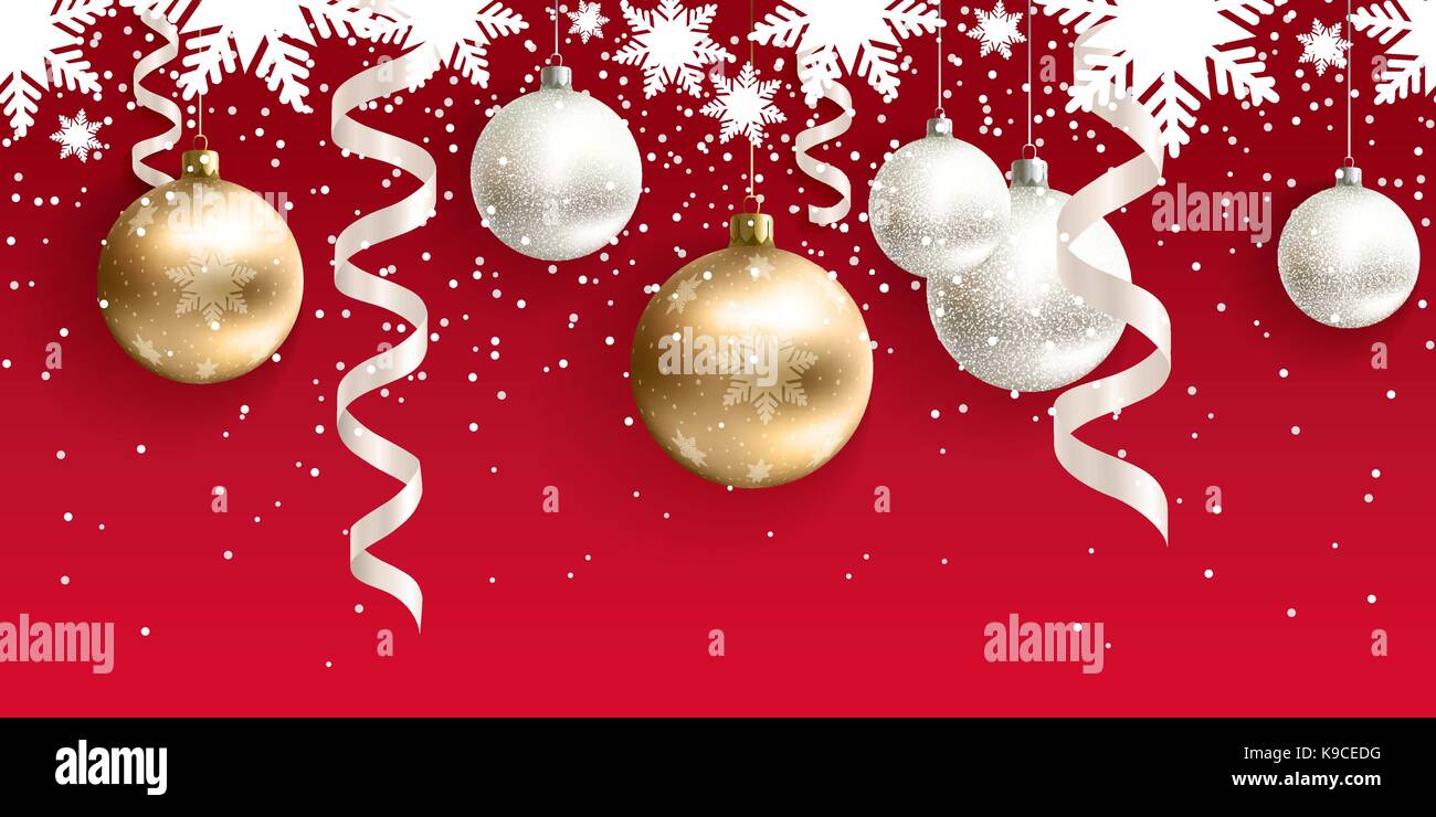 Christmas horizontal seamless background Stock Vector Images - Alamy