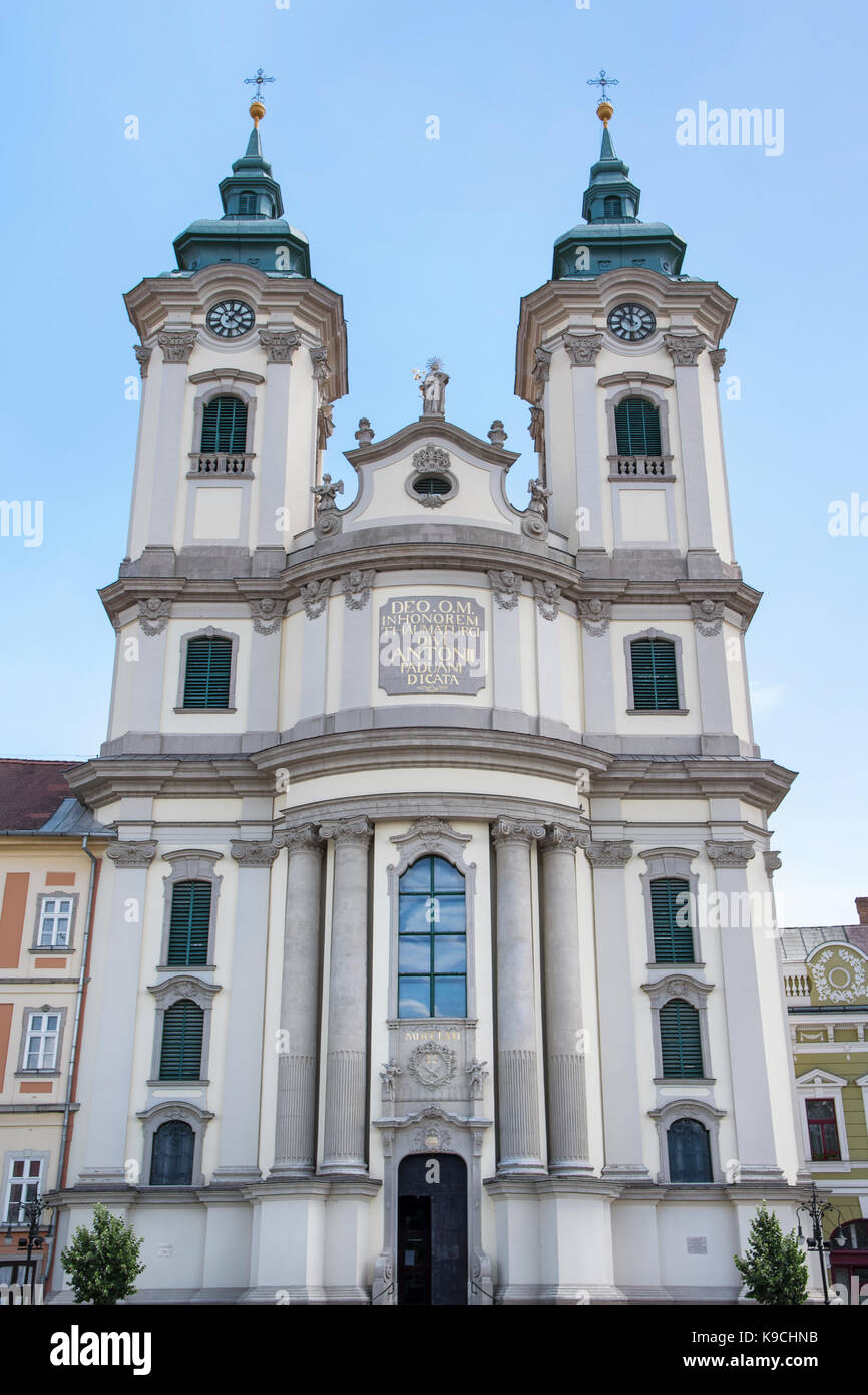 The Minorite Church on Dobo Square in Eger, Hungary Stock Photo - Alamy