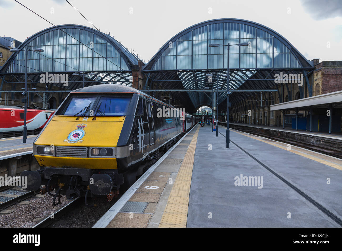 Virgin Class 91 Locomotive 91110 in Battle of Britain Memorial Flight ...