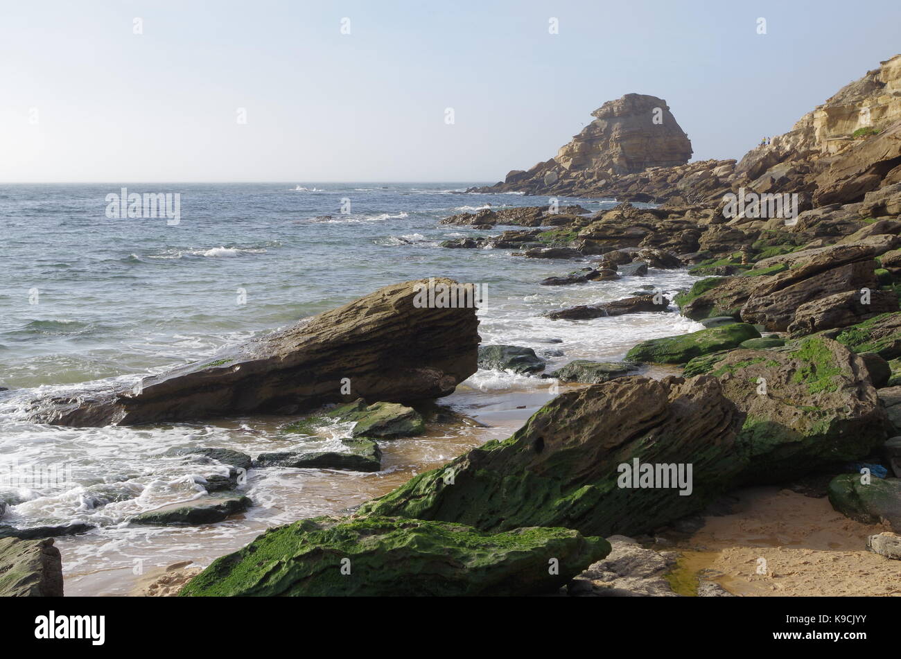 Santa Rita Beach in Torres Vedras, Portugal Stock Photo - Alamy