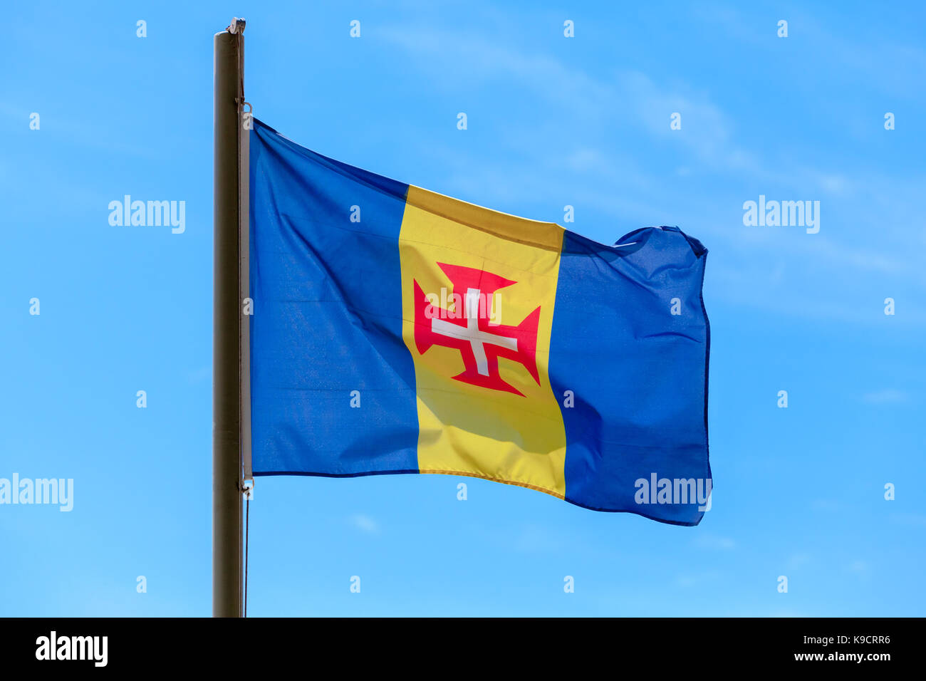 Madeira flag hi-res stock photography and images - Alamy