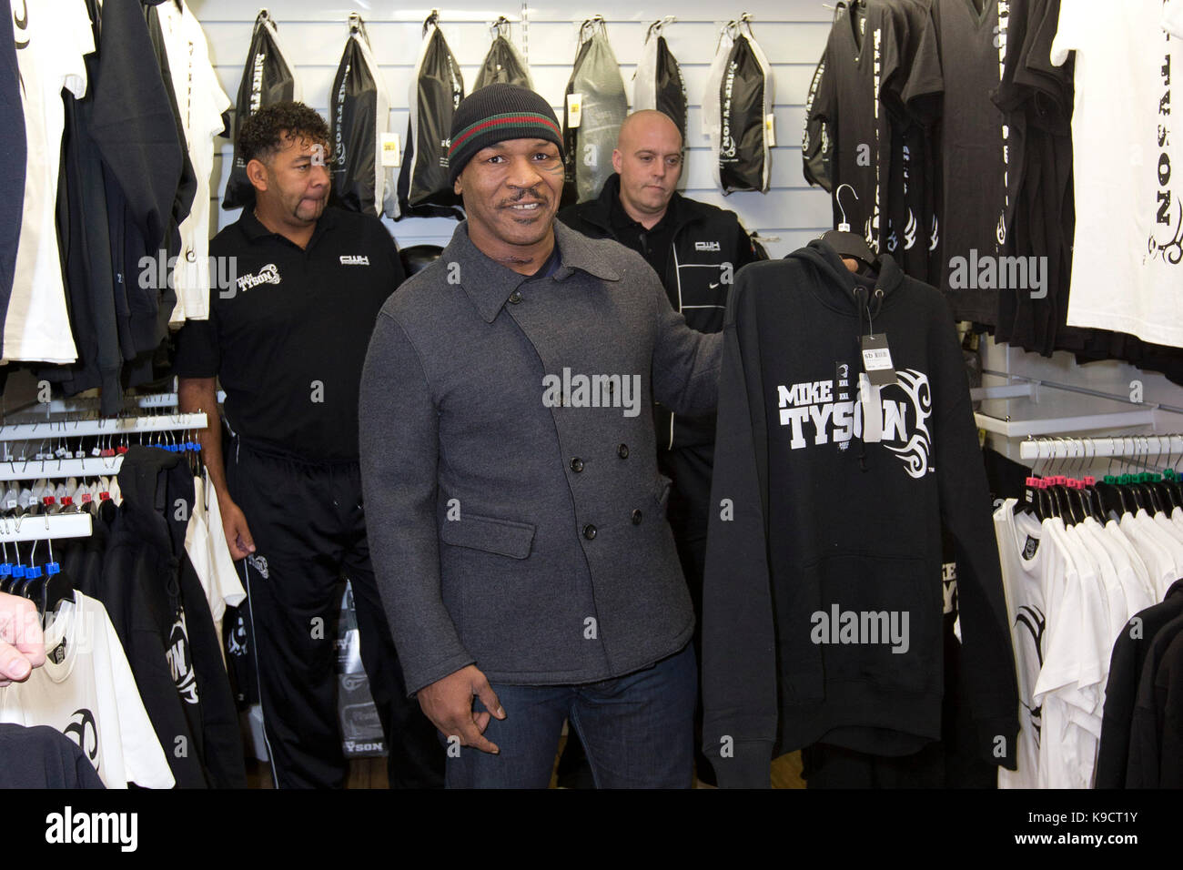 Mike Tyson launches new clothing range at Lillywhite's in in London on ...