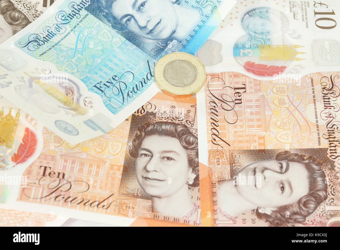 The newly introduced currency of the United Kingdom - The polymer ten ...