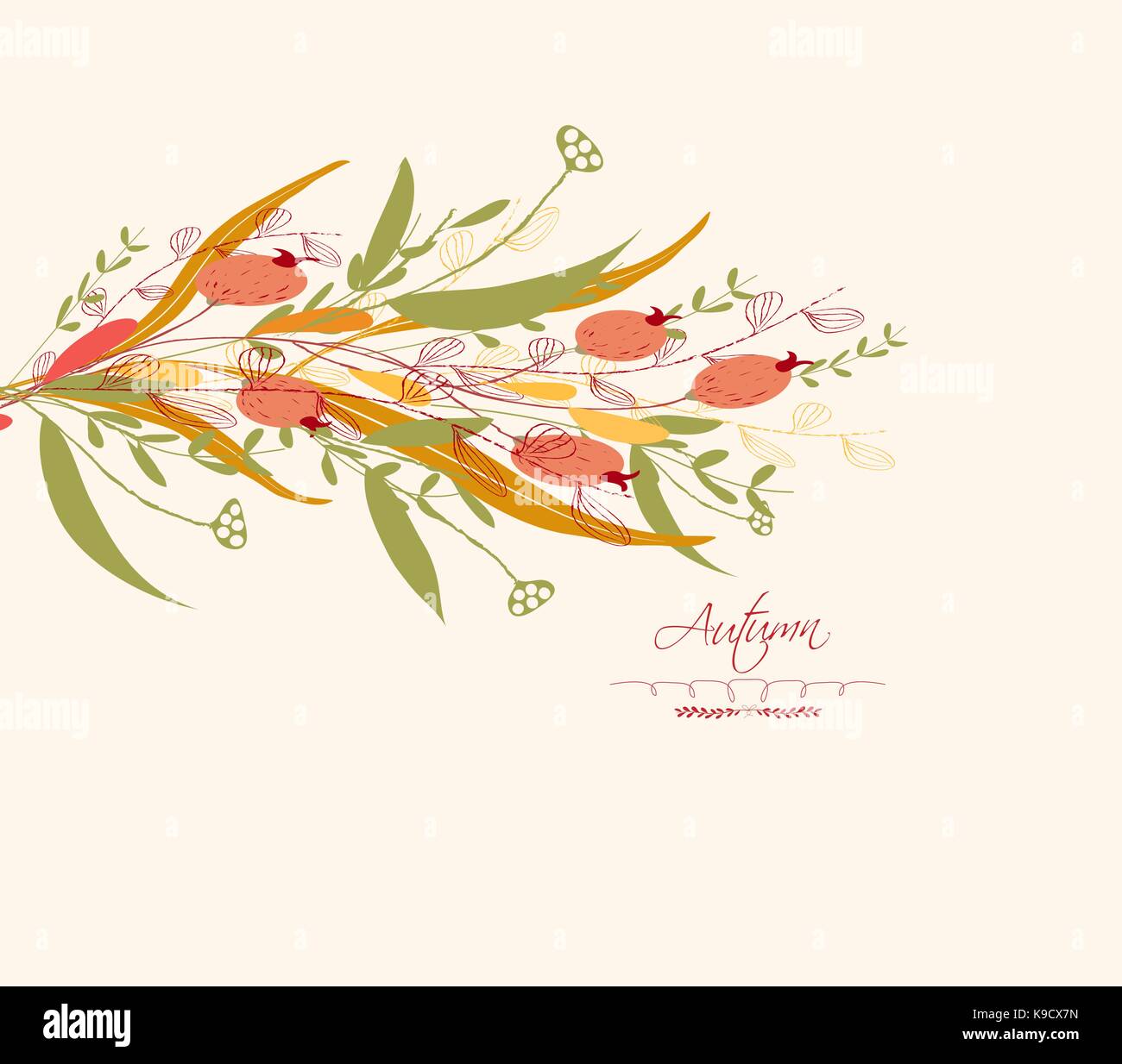 Background of autumn leaves greeting cards Stock Vector Image & Art - Alamy