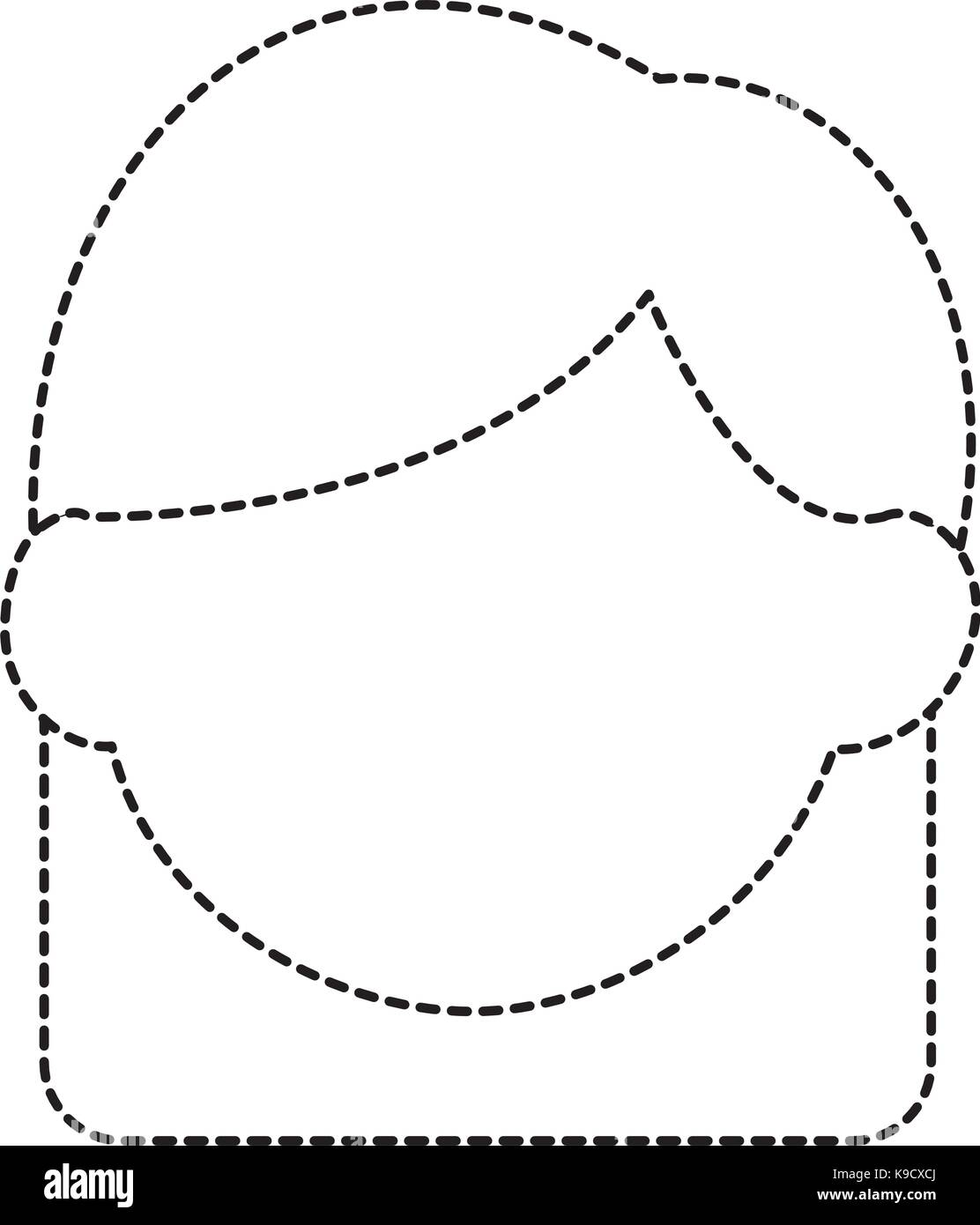 cute little girl head character vector illustration design Stock Vector ...