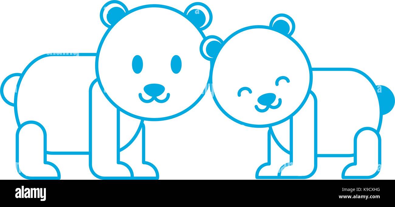 cute bears icon Stock Vector Image & Art - Alamy