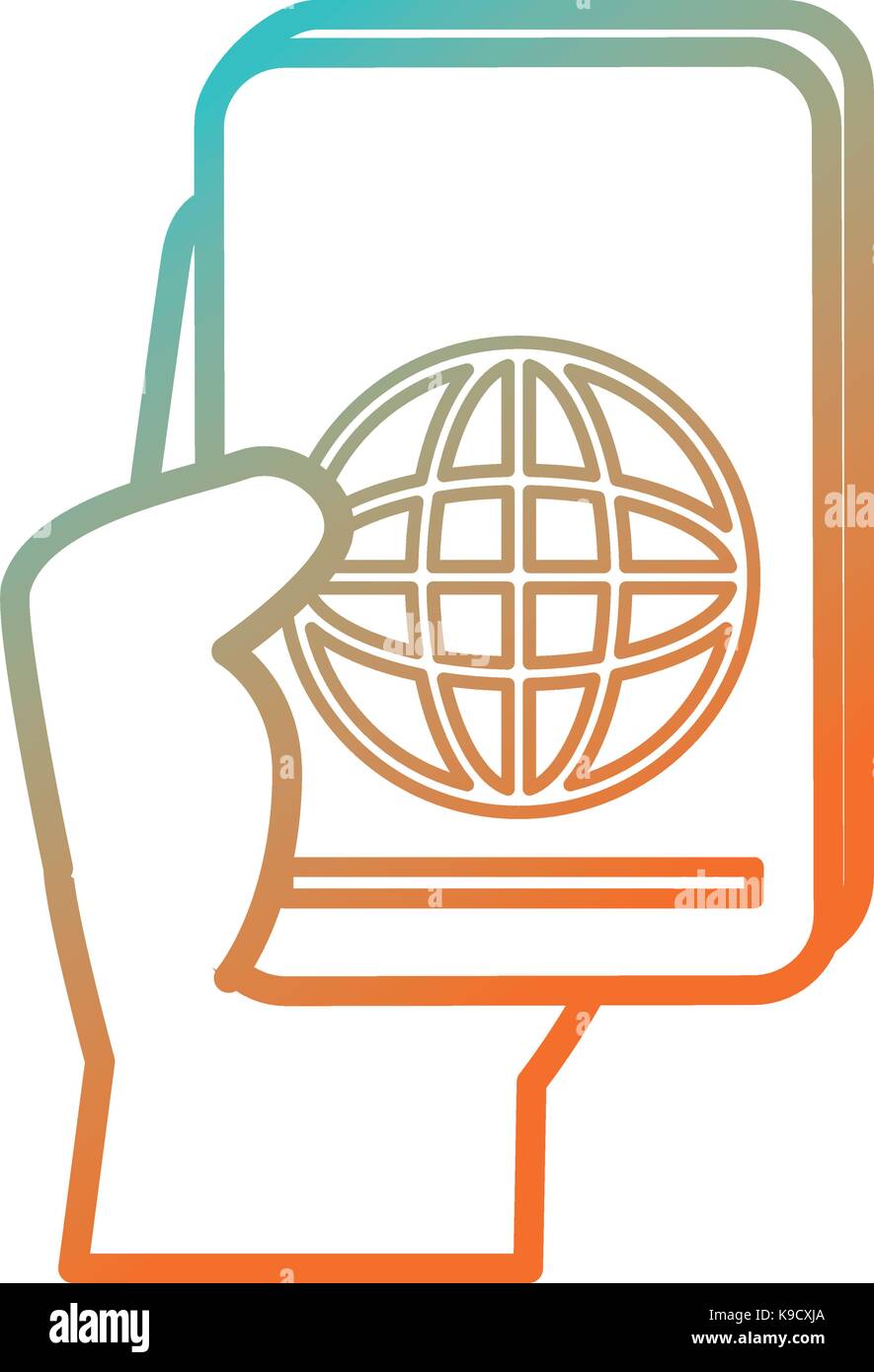 hand human with passport document isolated icon vector illustration ...
