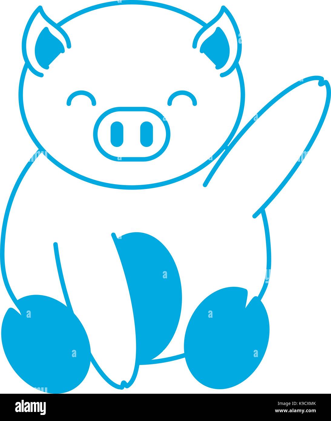 cute pig icon Stock Vector Image & Art - Alamy