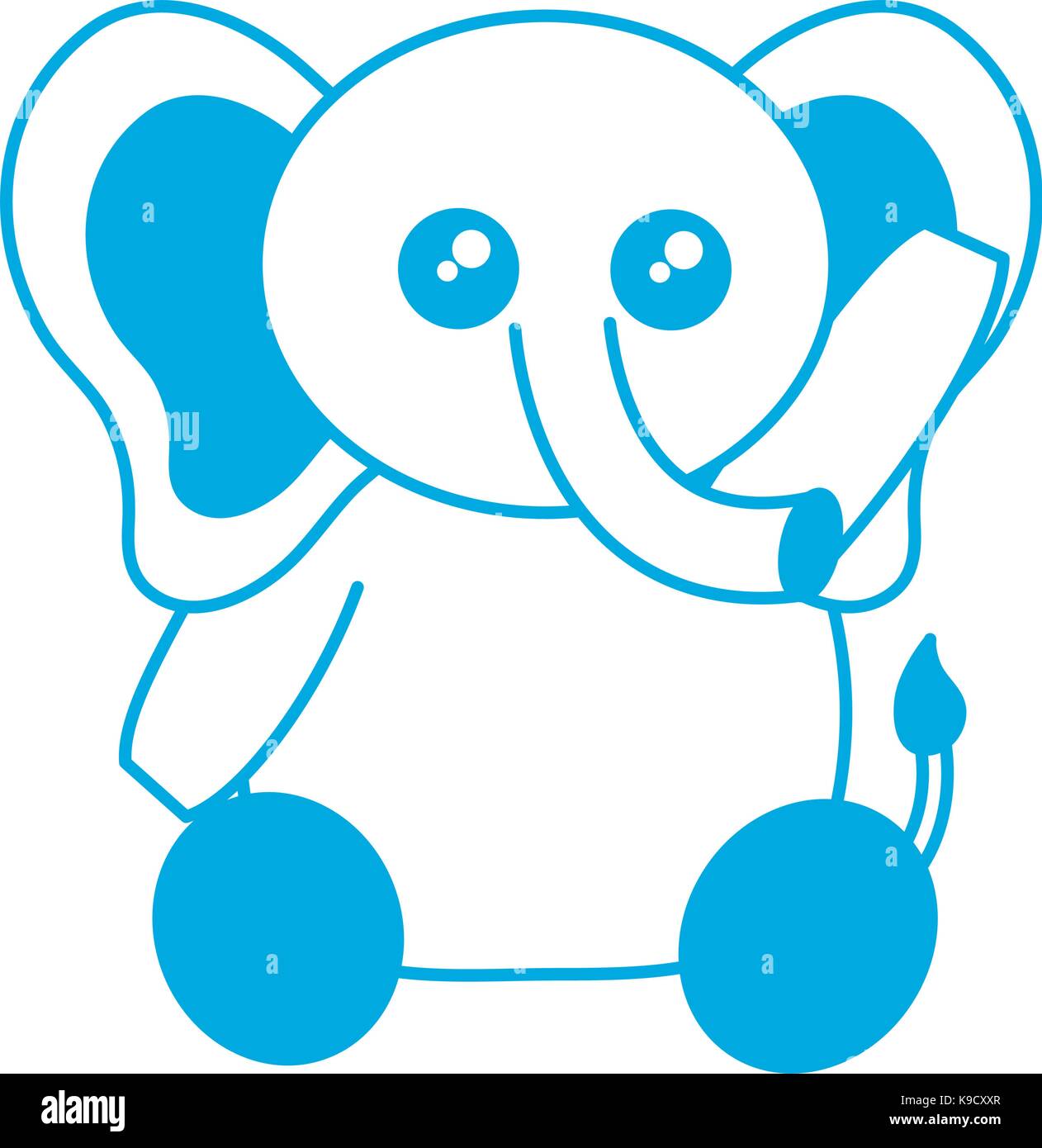 cute elephant icon Stock Vector Image & Art - Alamy