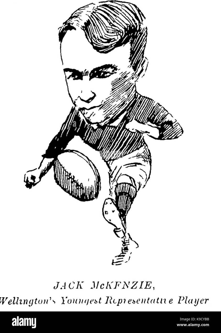 Jack McKenzie caricature Stock Photo - Alamy