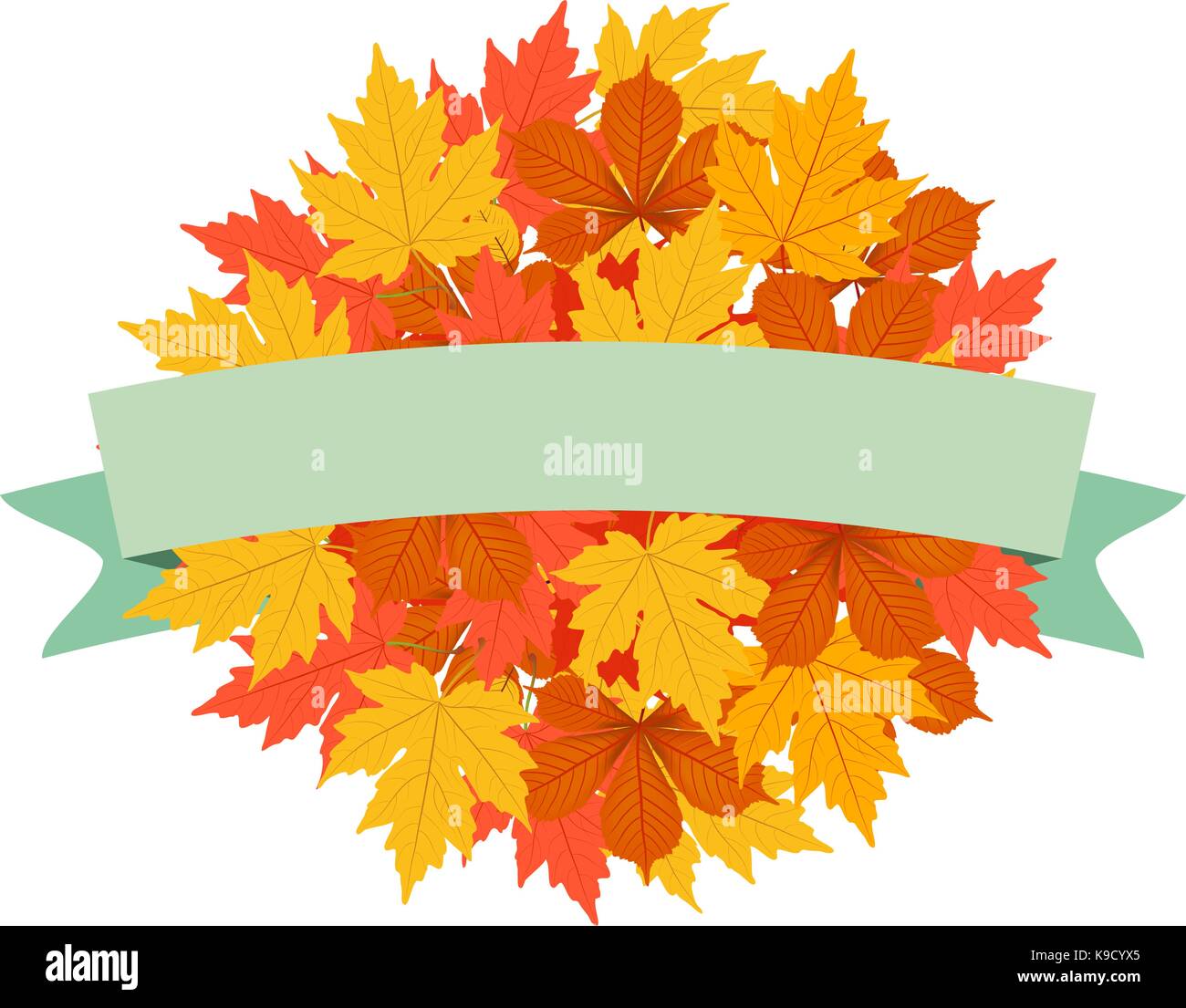autumn leaves label background Stock Vector Image & Art - Alamy