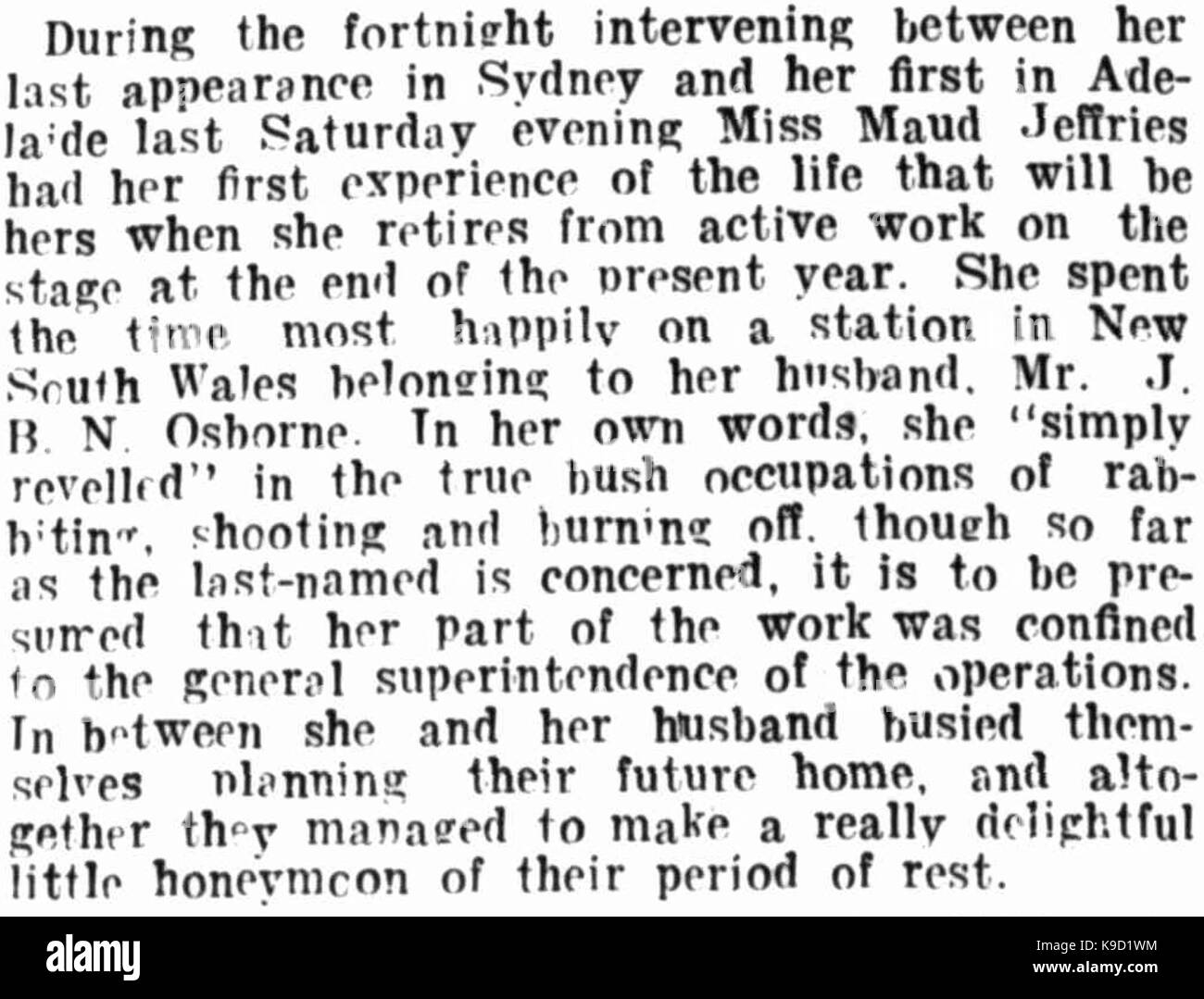 Maud jeffries hi-res stock photography and images - Alamy