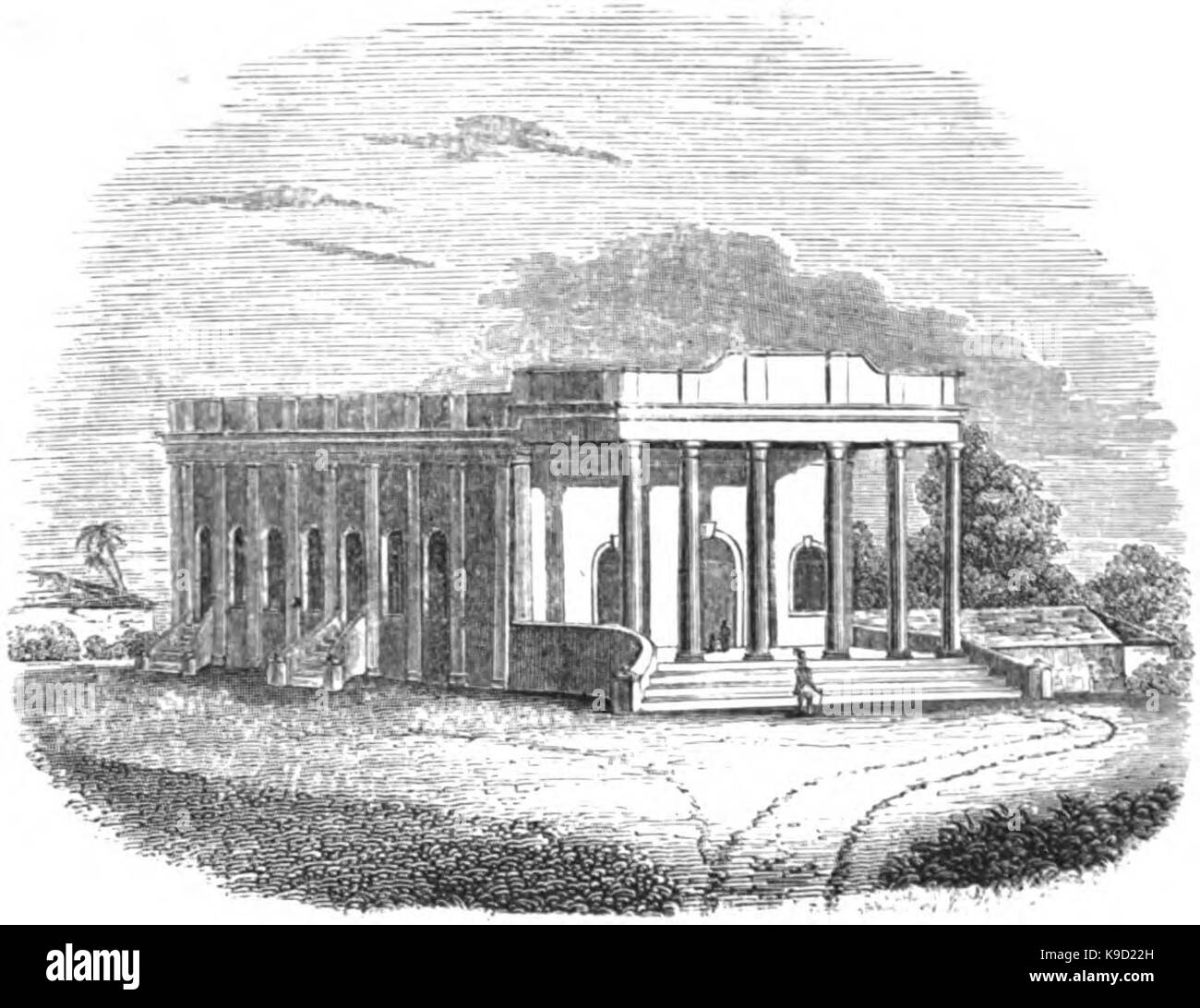 Mission Chapel at Bangalore (Campbell, 1839 Stock Photo - Alamy