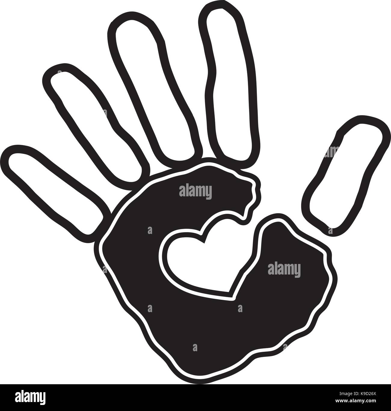human hand icon Stock Vector Image & Art - Alamy