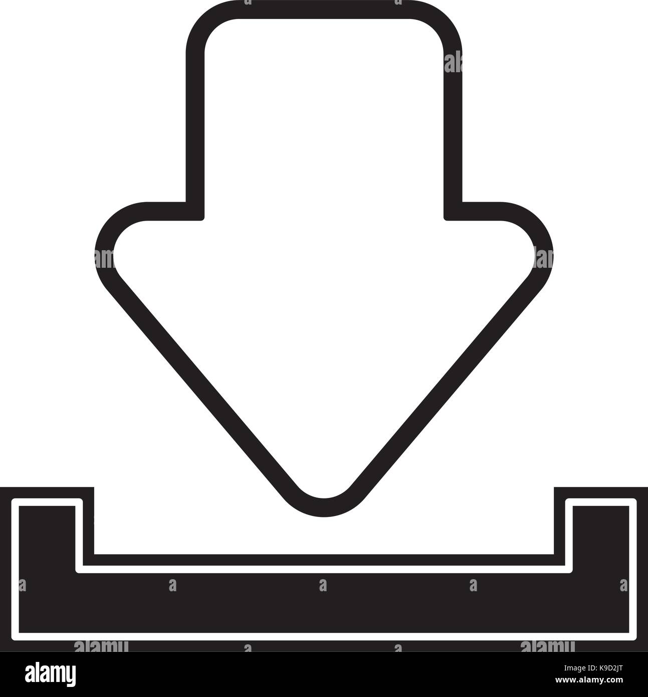 download arrow icon Stock Vector Image & Art - Alamy