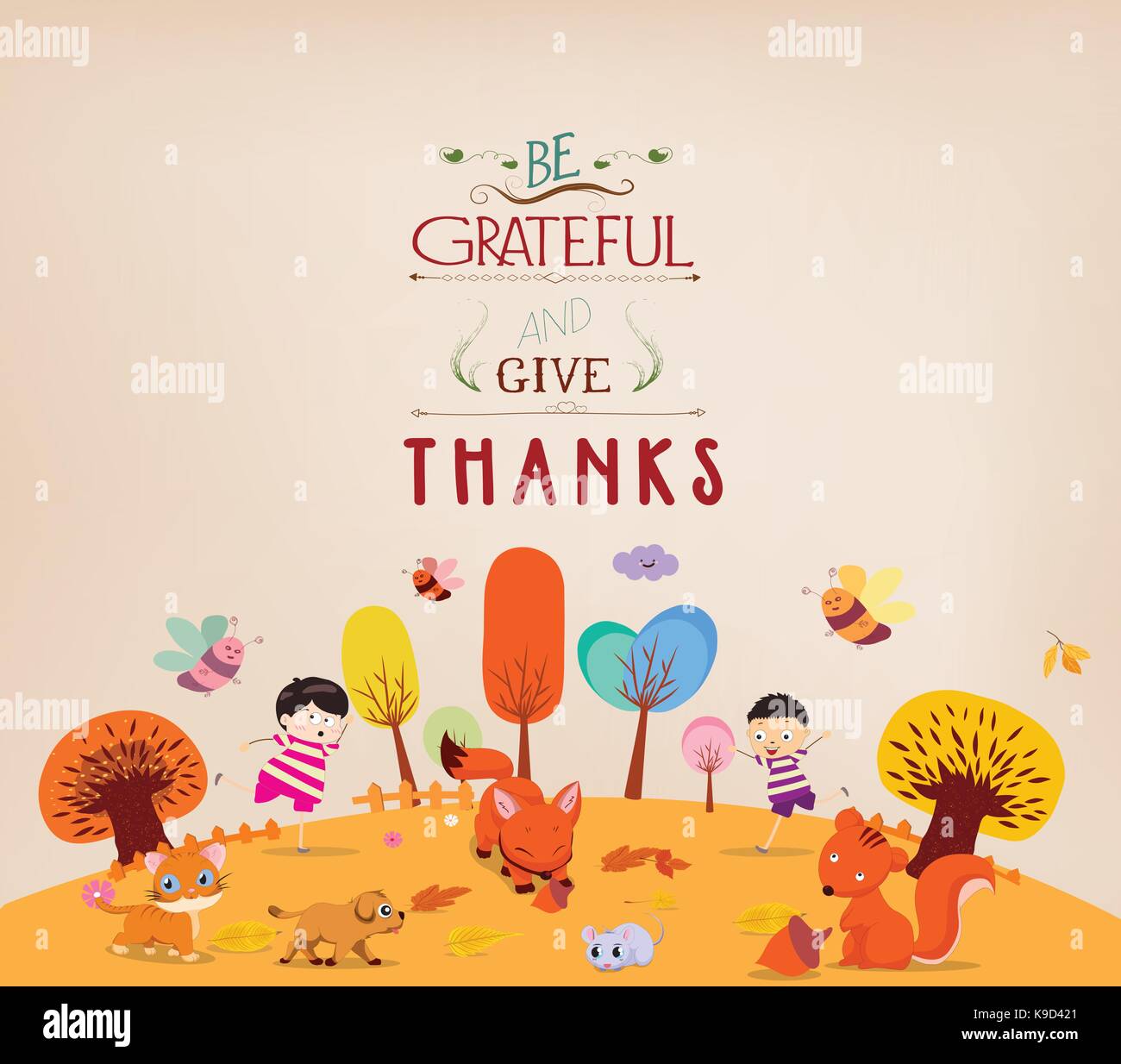 Thank you animals Stock Vector Images - Alamy
