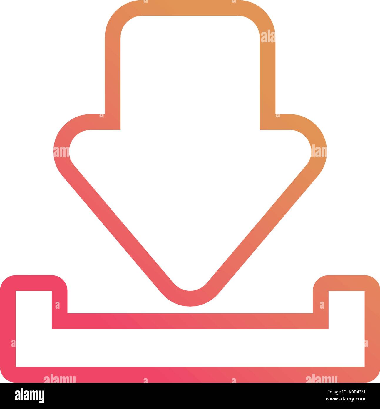 download arrow icon Stock Vector Image & Art - Alamy