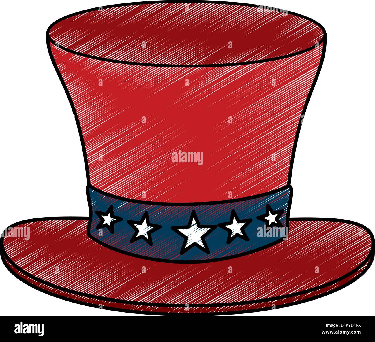 united states of america hat vector illustration design Stock Vector ...