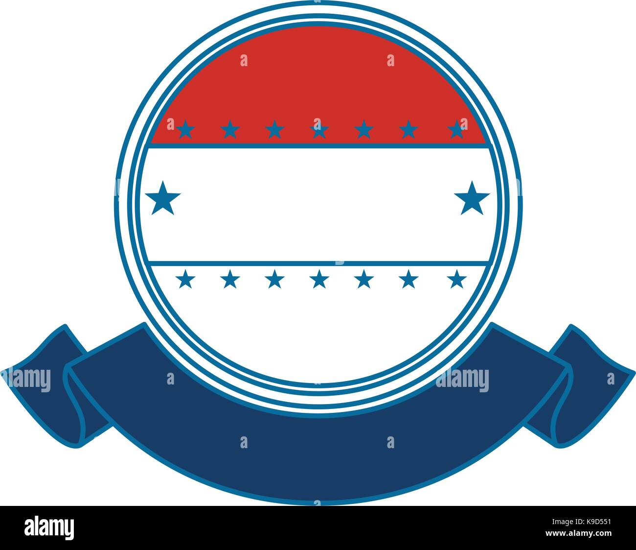 united states of america seal with ribbon vector illustration design ...