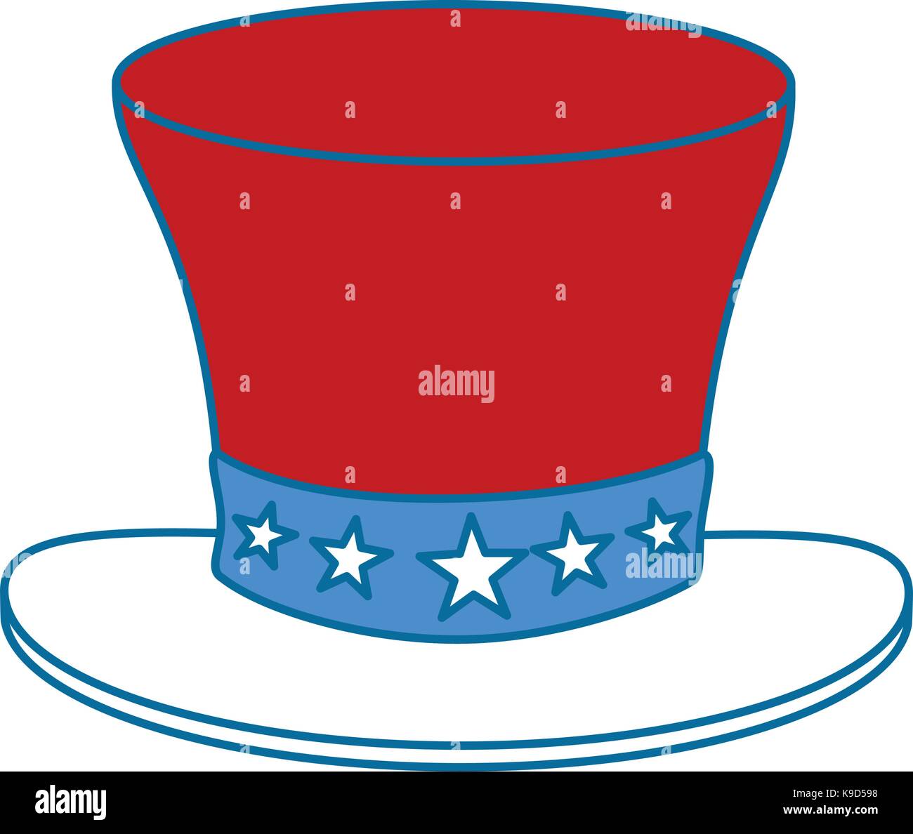 united states of america hat vector illustration design Stock Vector ...