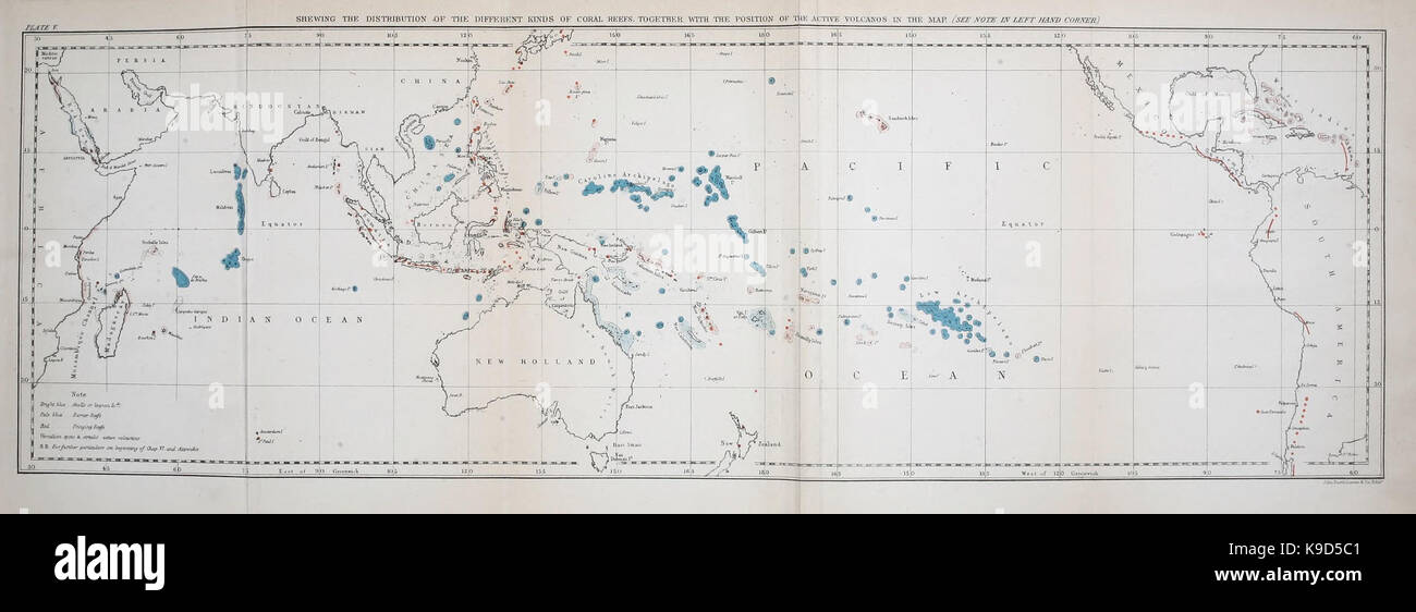 On the structure and distribution of coral reefs BHL40453231 Stock ...