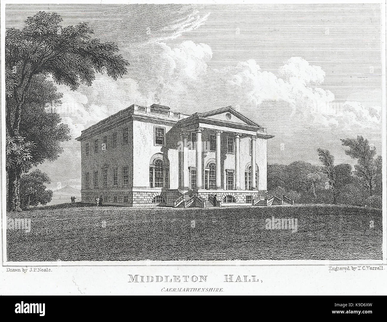 Middleton Hall Caermarthenshire Stock Photo - Alamy