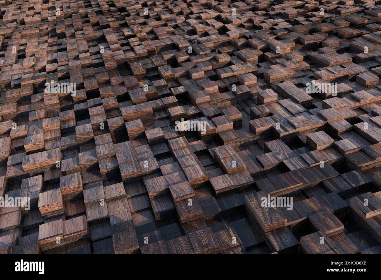3D cubes with a grunge texture Stock Photo - Alamy