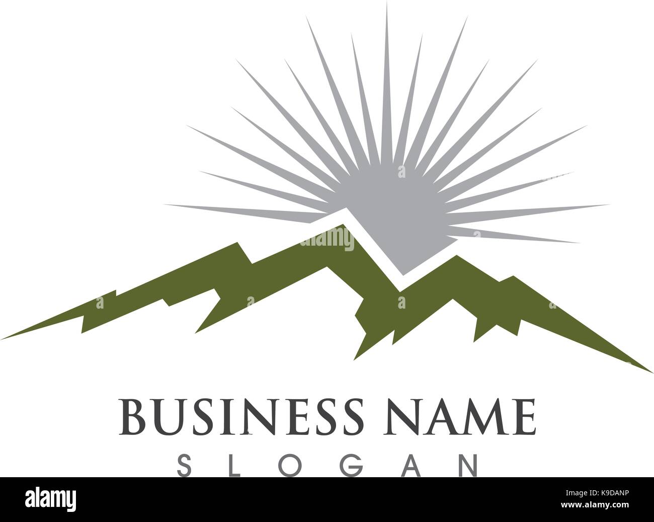 Mountains Logo Template Stock Vector Image & Art - Alamy
