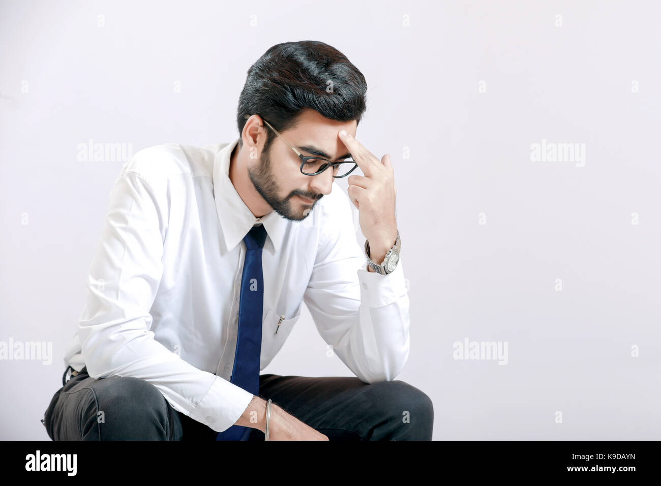 indian man in tension Stock Photo - Alamy
