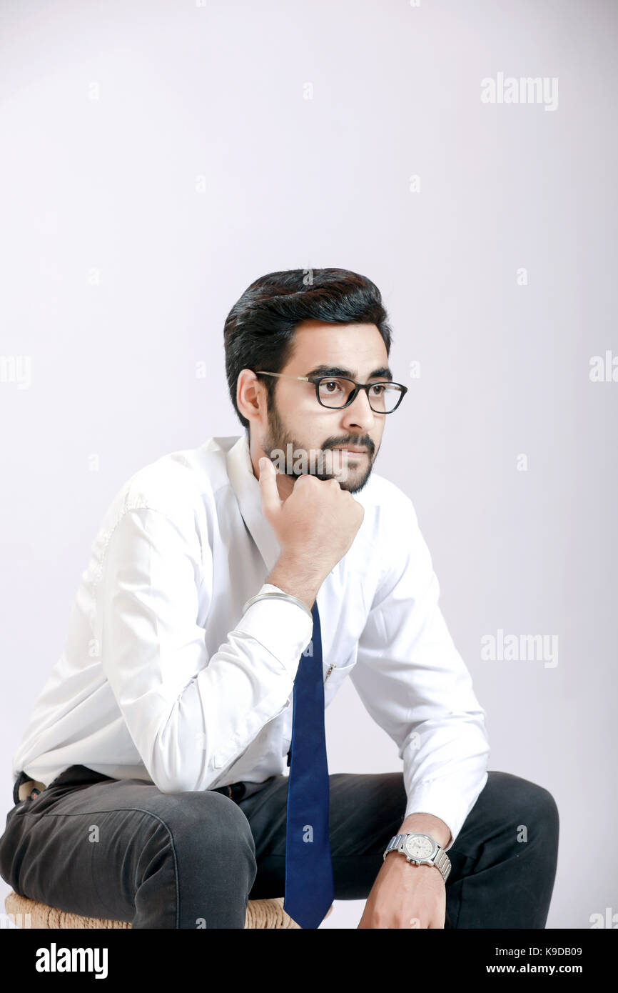indian man thinking Stock Photo - Alamy