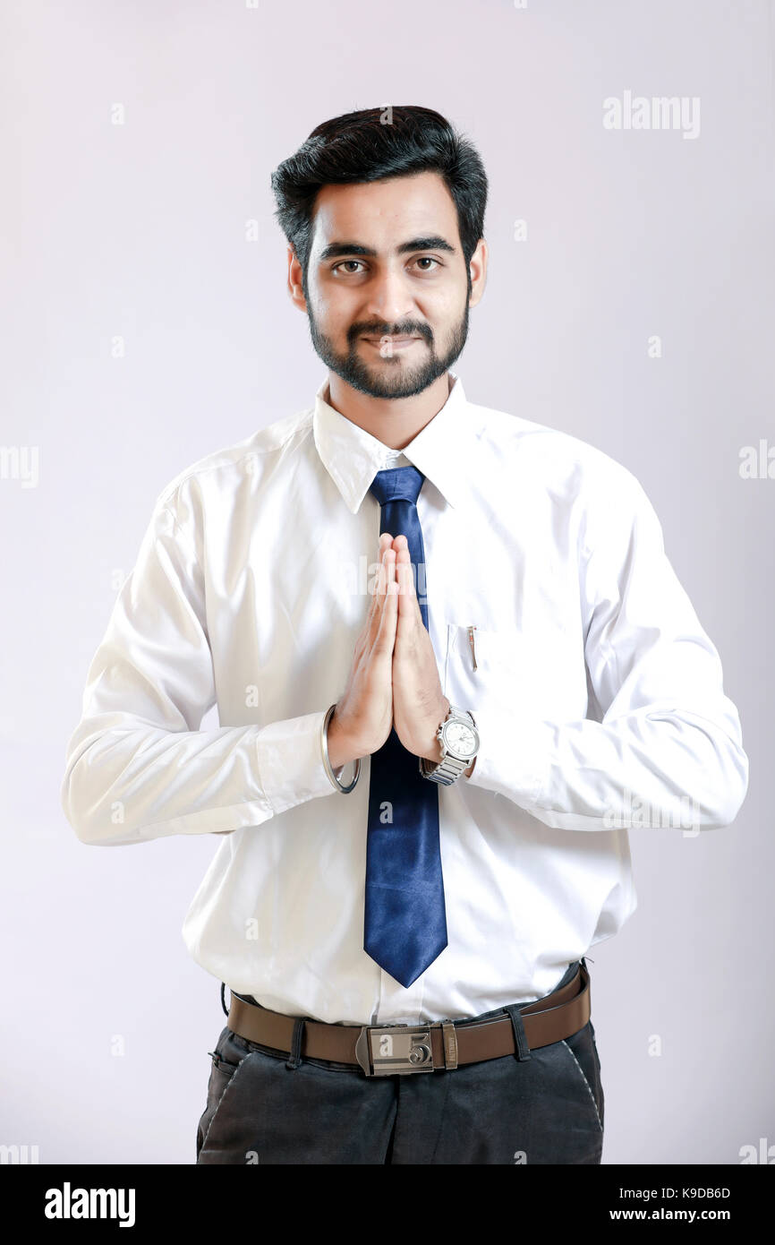 Indian young man on spectacles Stock Photo - Alamy